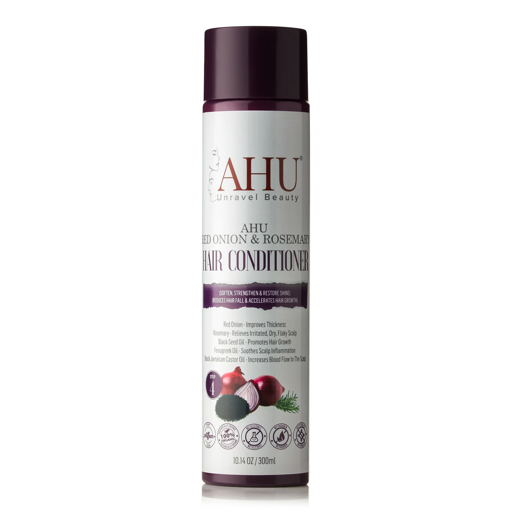 AHU Red Onion & Rosemary Hair Conditioner 300ml - A&F Cosmetics
