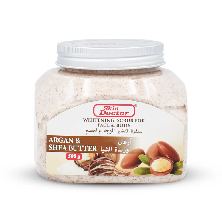Skin Doctor Whitening Scrub voor Gezicht & Lichaam met Argan & Shea ...