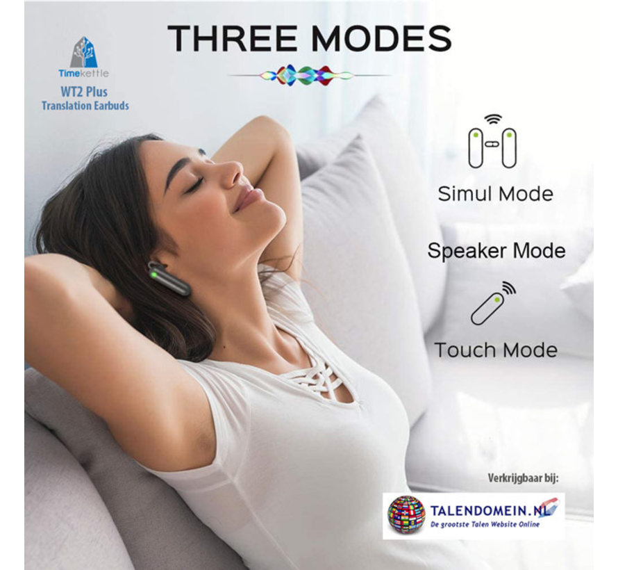 TIMEKETTLE WT2 Plus - Draadloze Vertaal Oordopjes / Earbuds - TALENDOMEIN