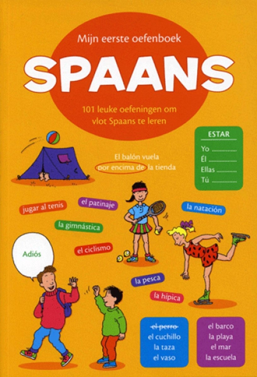 Spaans Leren en Oefenen voor Kinderen - Boek - TALENDOMEIN