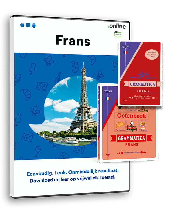 Frans leren spreken - Online + Boek + Grammatica A1 tot C1 - TALENDOMEIN