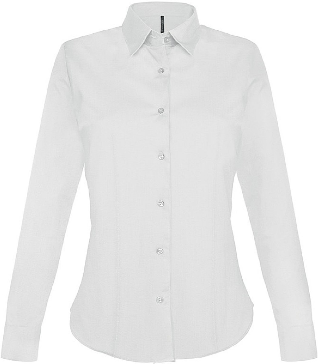 Dames Stretch Blouse met lange mouwen