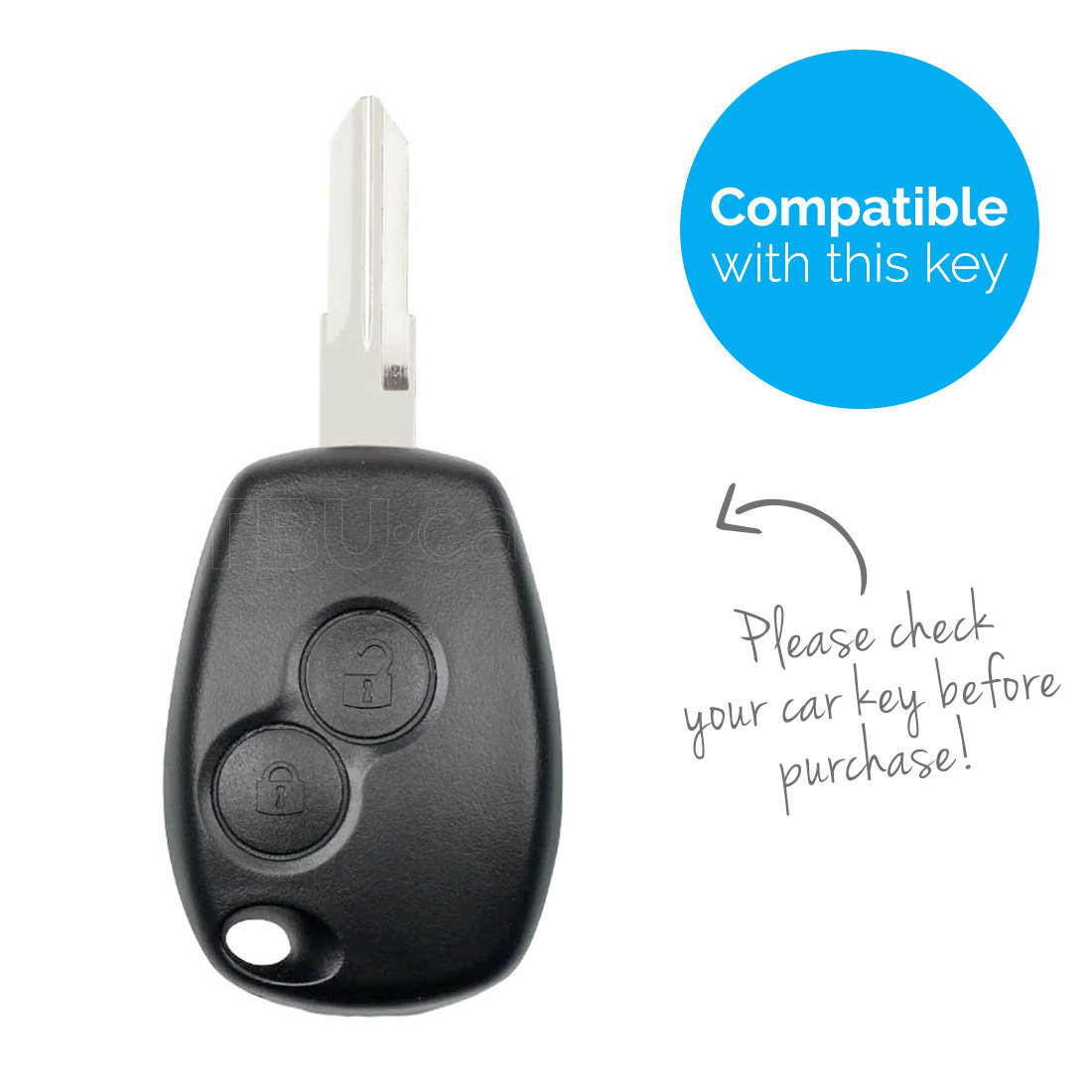Dacia Car key cover Blue - CarkeyCover.com
