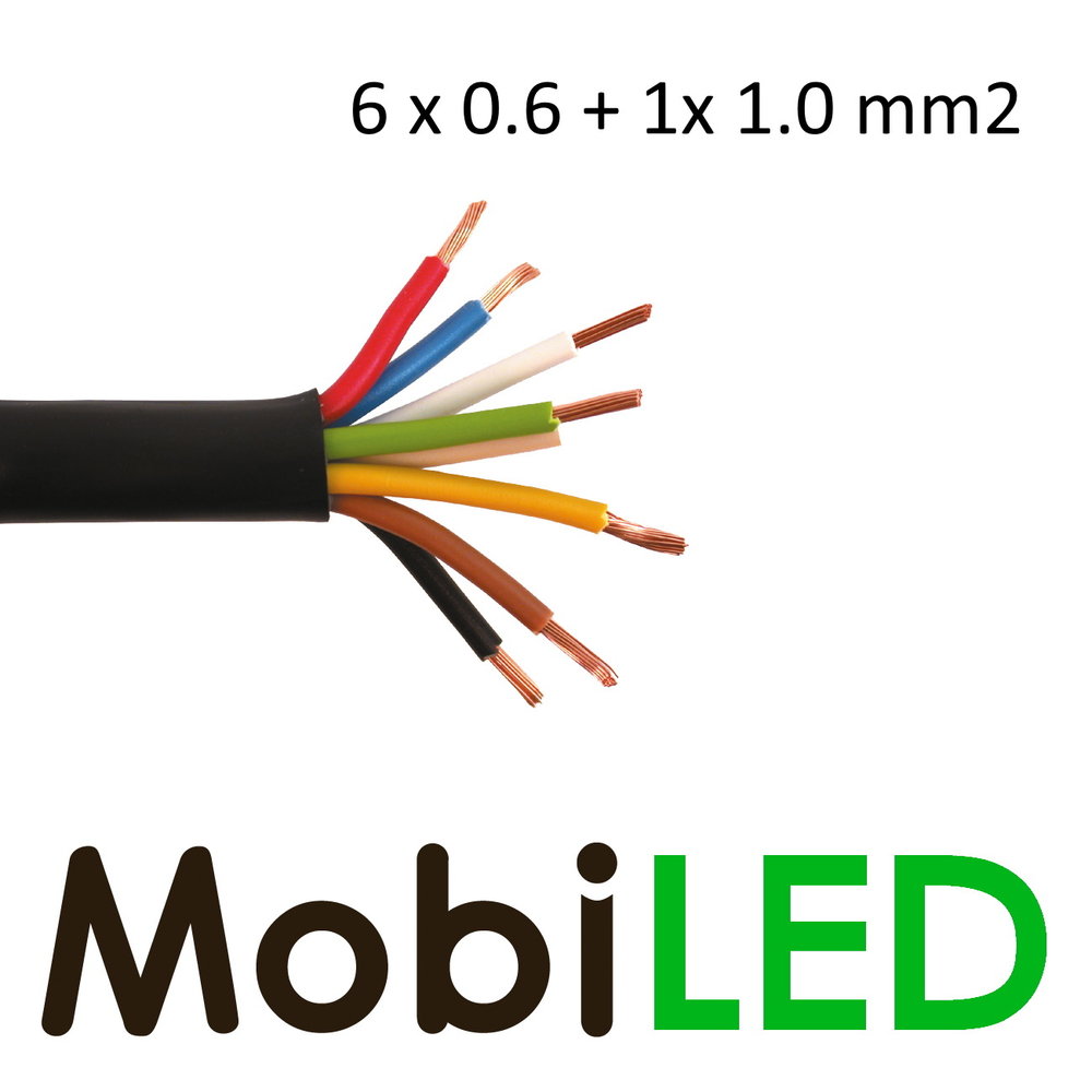 MobiLED | Connection cable 6x 0.6 mm² + 1x 1 mm² - MobiLED