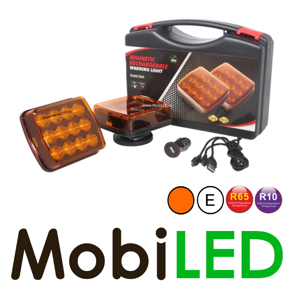 MobiLED | Set of flashers amber double flash pattern - MobiLED