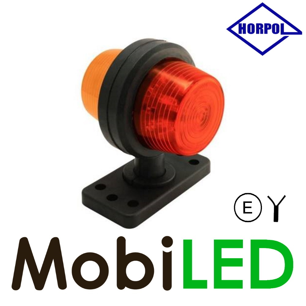 MobiLED | LED Outline lamp Danish model red/amber short 12-24 volts ...