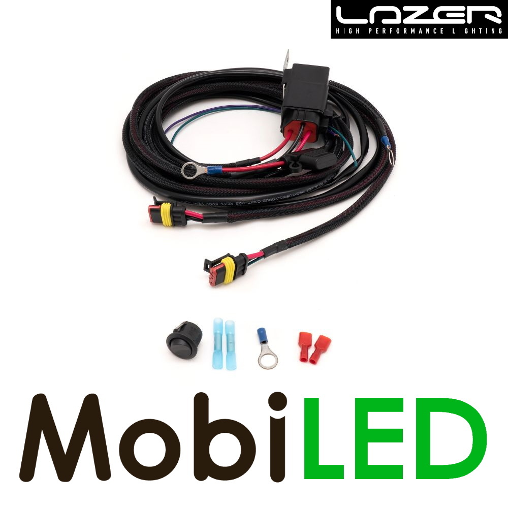 MobiLED | LAZER Wiring kit for 2 lamps with position light (12V) - MobiLED