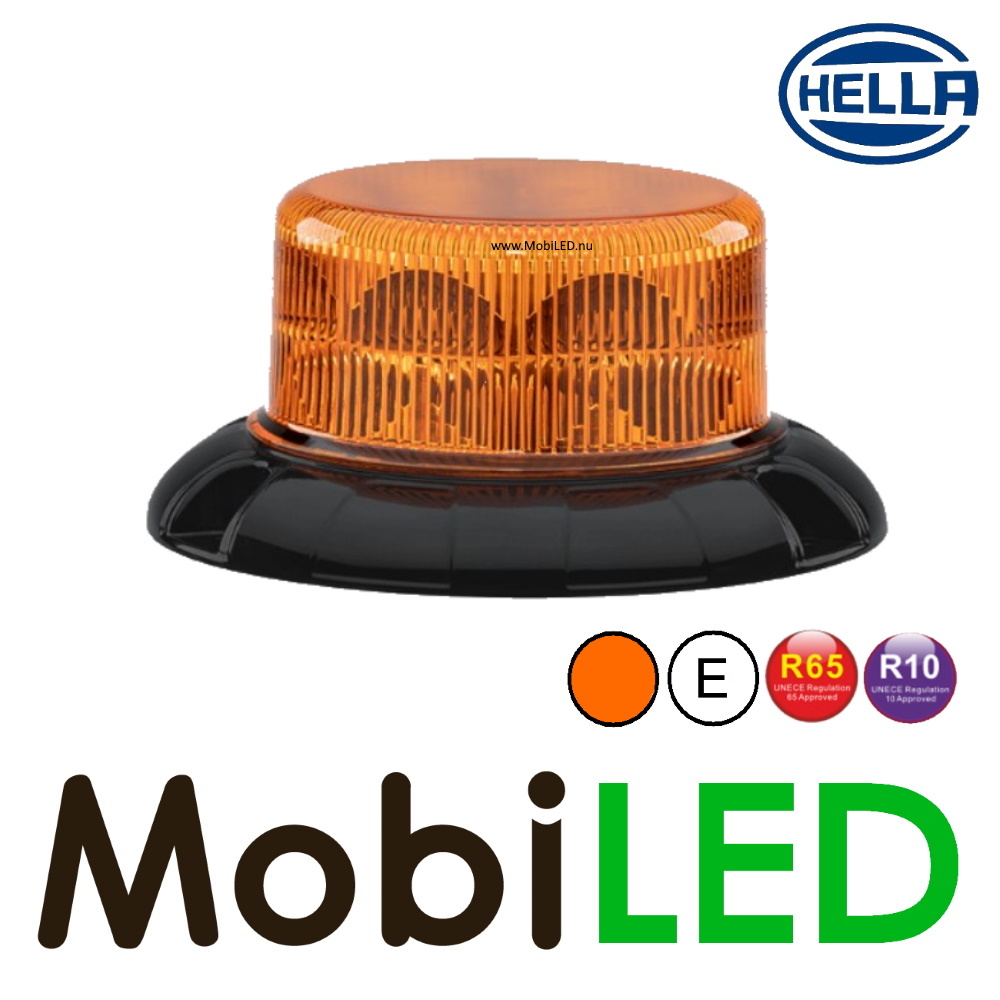 MobiLED | Hella K-LED Nano Rotating beacon amber fixed mount E-mark ...