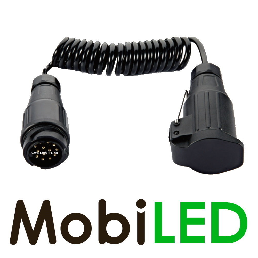 MobiLED | 12 volts 13 wire Electrical spiral cable 3 m 13 pin - MobiLED
