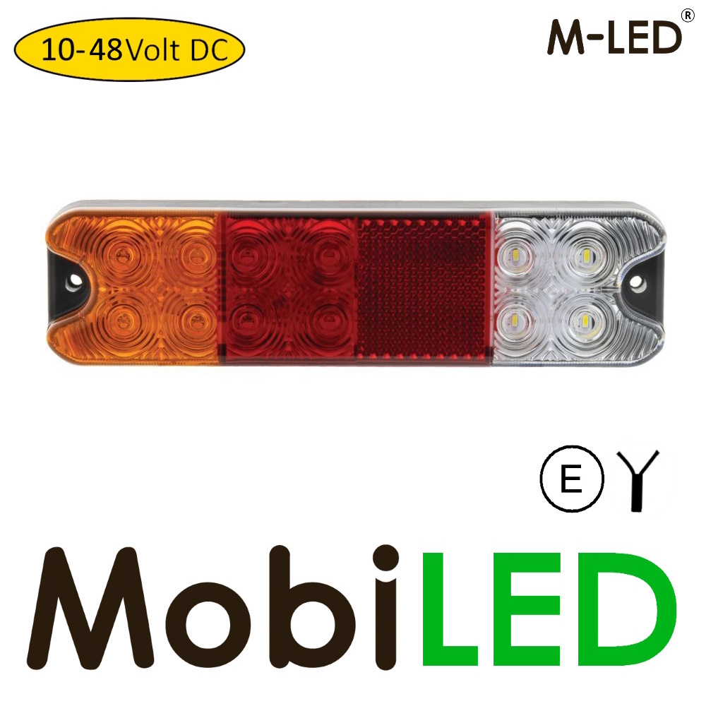MobiLED | M-LED Taillight 4 functions 10-48 Volt E-mark Forklift - MobiLED