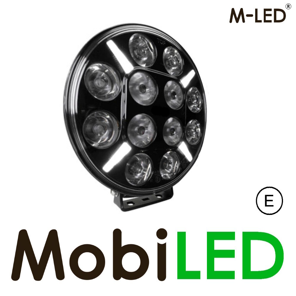 MobiLED | M-LED Spotlight 120W 9" Black with DRL E-mark - MobiLED