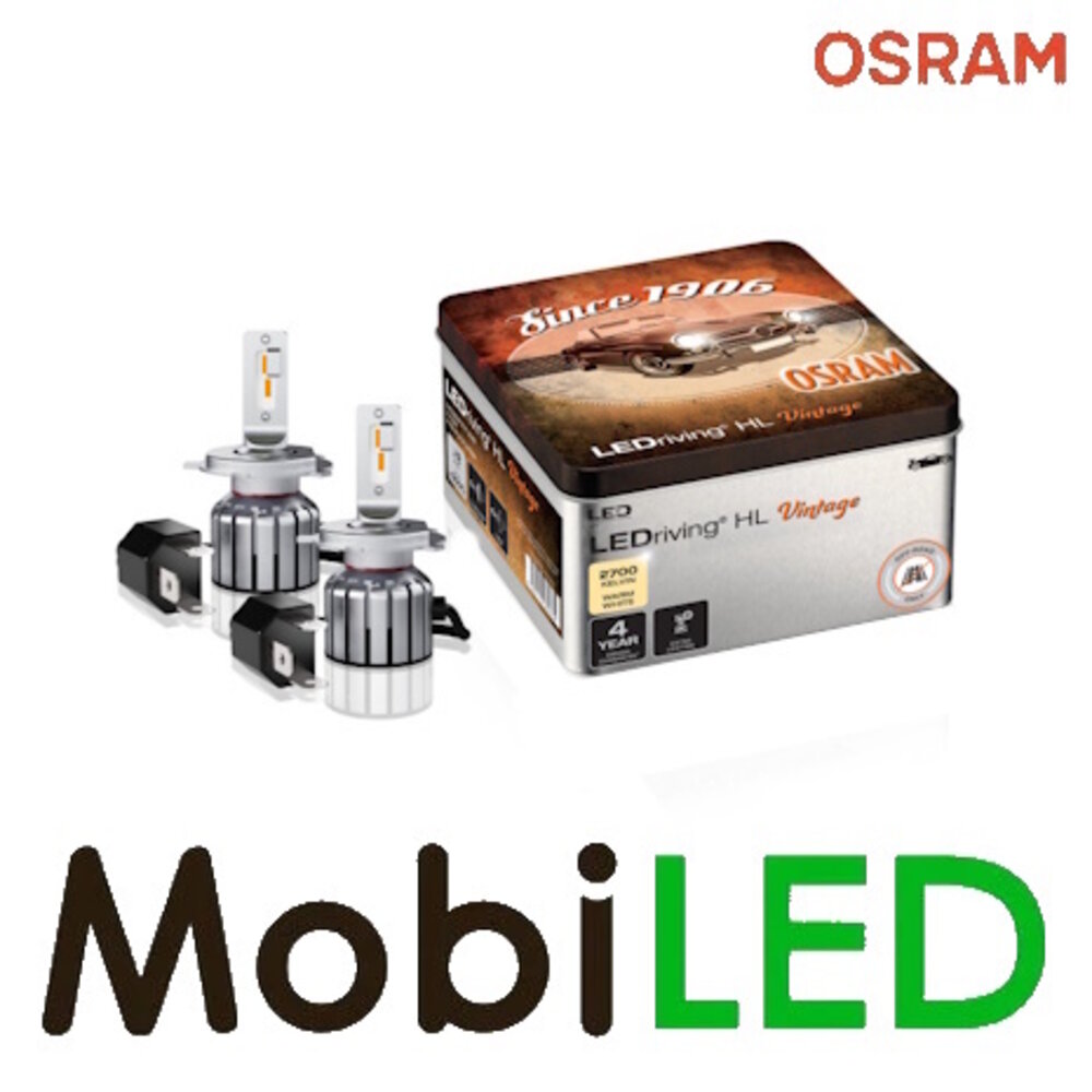 MobiLED | OSRAM H4/R2/H19 LEDriving HL (2 pièces) 12 volts Vintage ...