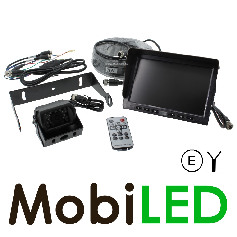 MobiLED | Camera set 7" Split screen monitor wired - MobiLED