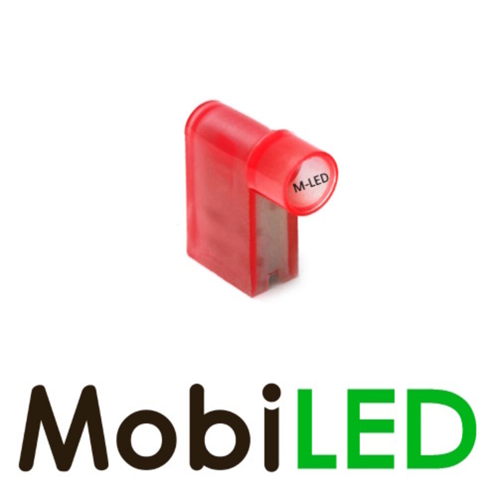 MobiLED | 100x M-LED PVC Cable lugs Flag Terminal red - MobiLED