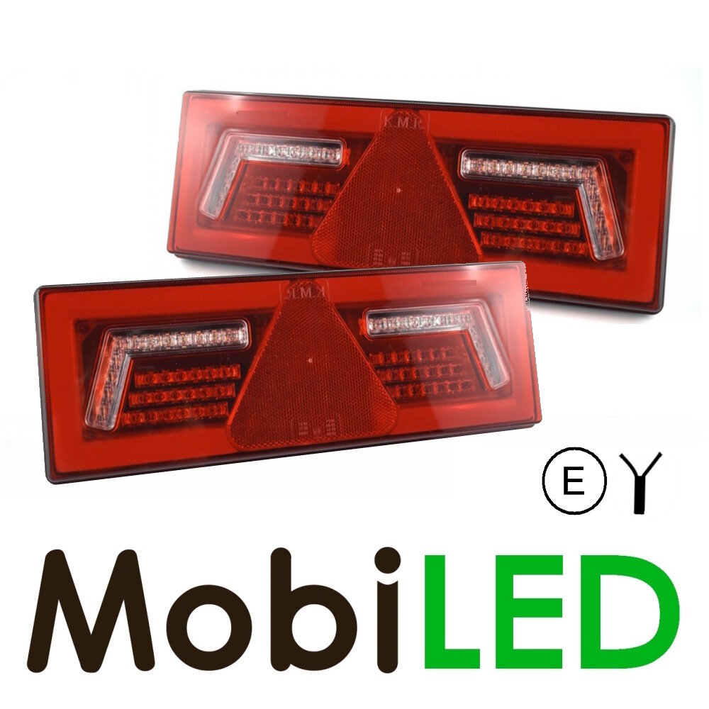 MobiLED | Set NEON look rear lights with reflector - MobiLED
