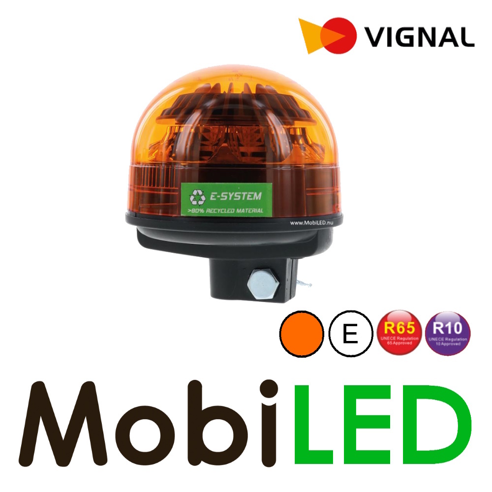 MobLED | Vignal Ecological beacon double flash amber din mounting - MobiLED