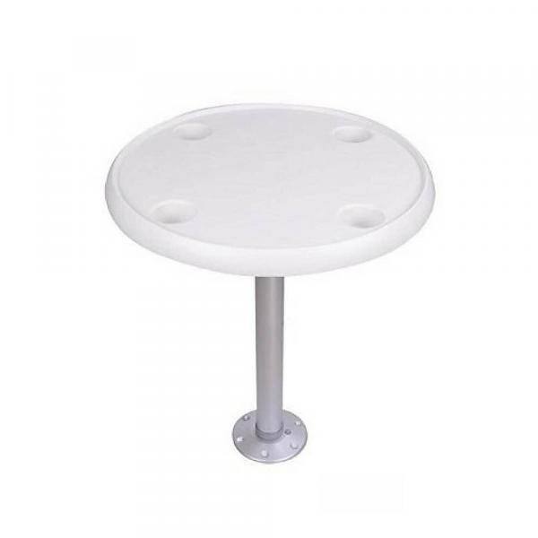 Round white table top. Diam. 60 cm. - Titan Marine