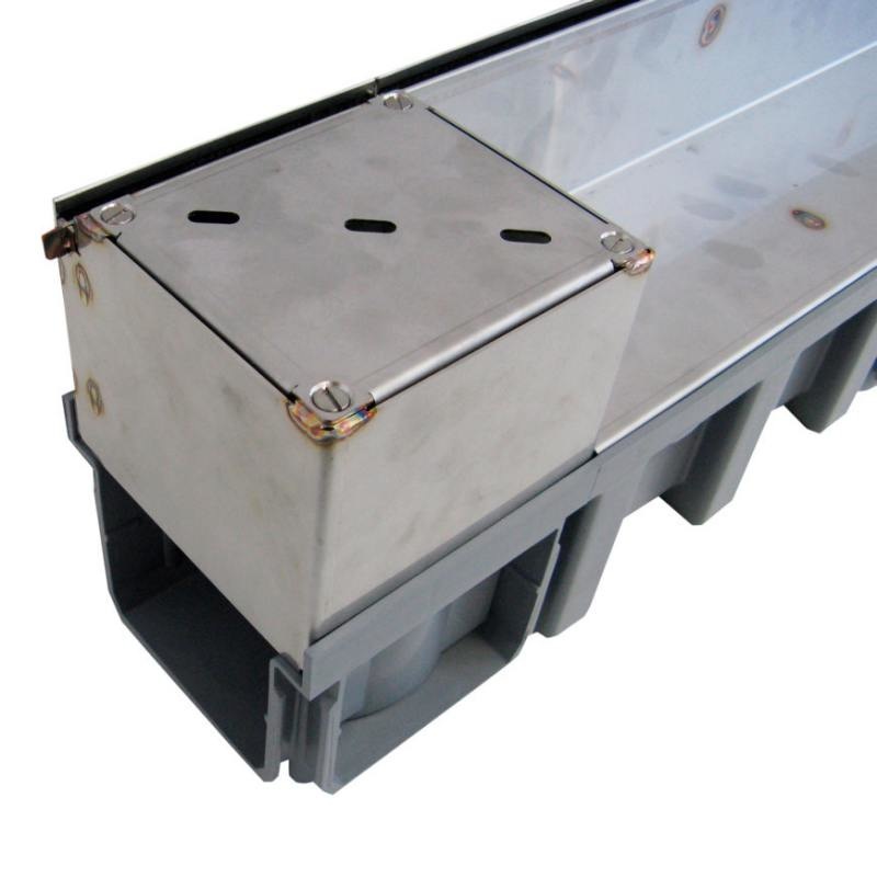 Nicoll TBH RVS doorspuitput Connecto 100, A15, 12,5 x 12,5 cm ...