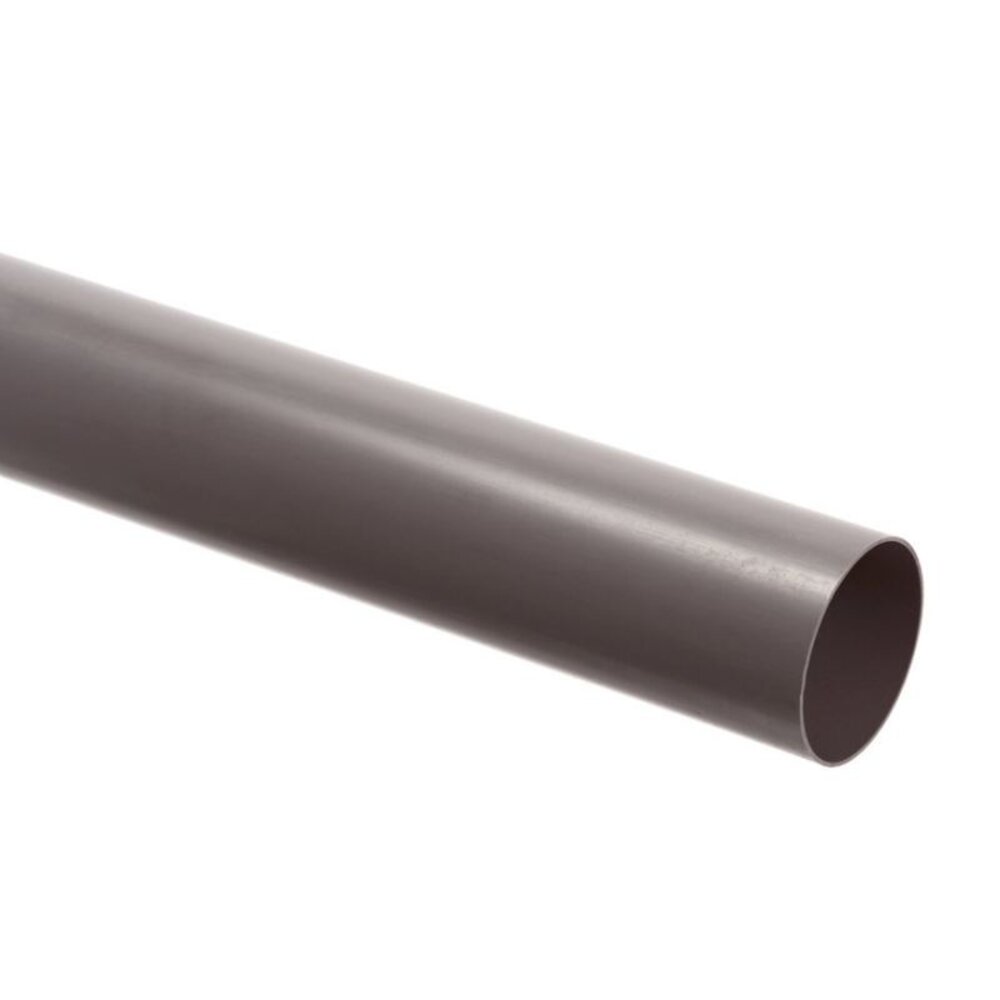 PVC afvoerbuis met gladde einden, grijs - Tuinvoordeel.eu