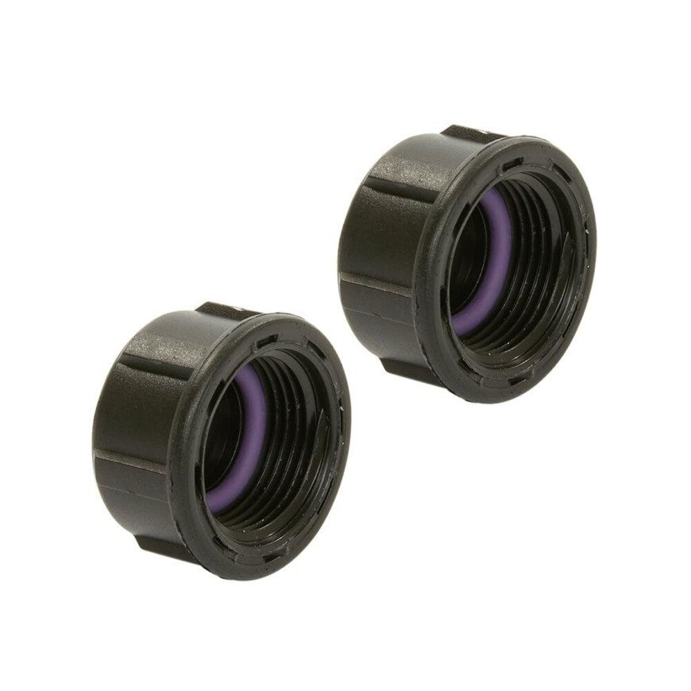 Summerrain eindkap met rand, pp, 1x binnendraad, ¾", 6 bar, set à 2 st - Tuinvoordeel.eu