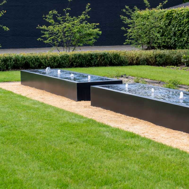 Watertafel 600 x 100 x h 40 cm aluminium - Tuinvoordeel.eu