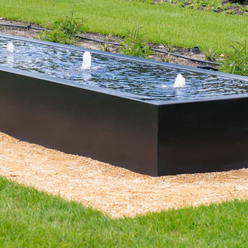 Watertafel 300 x 100 x h 40 cm aluminium - Tuinvoordeel.eu