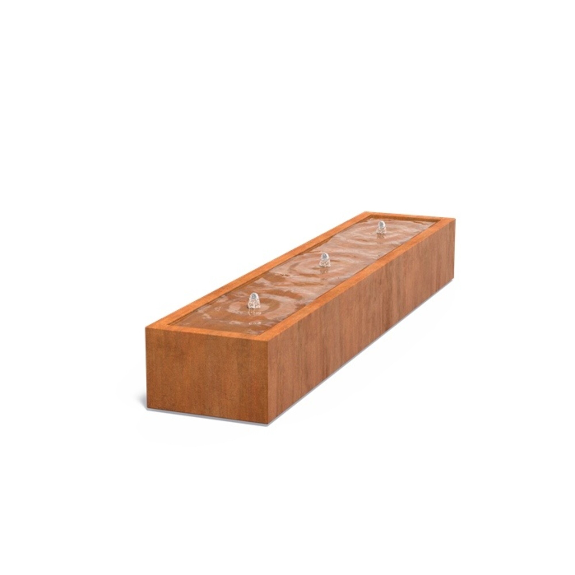 Watertafel cortenstaal 300 x 60 x 40 cm - Tuinvoordeel.eu