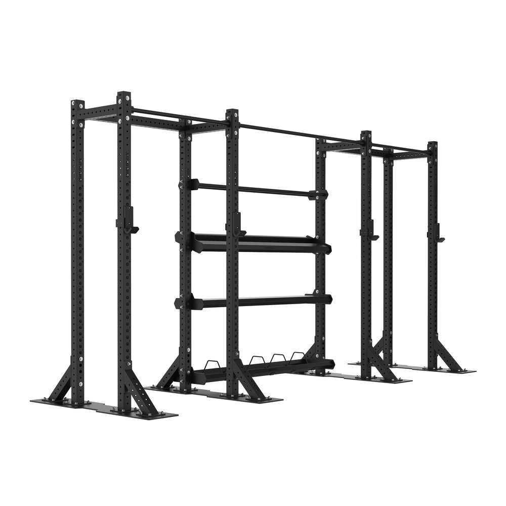 RIGXLHRS3B Crossmaxx® Rig XL half-rack model S3 + Baseplate - Lifemaxx