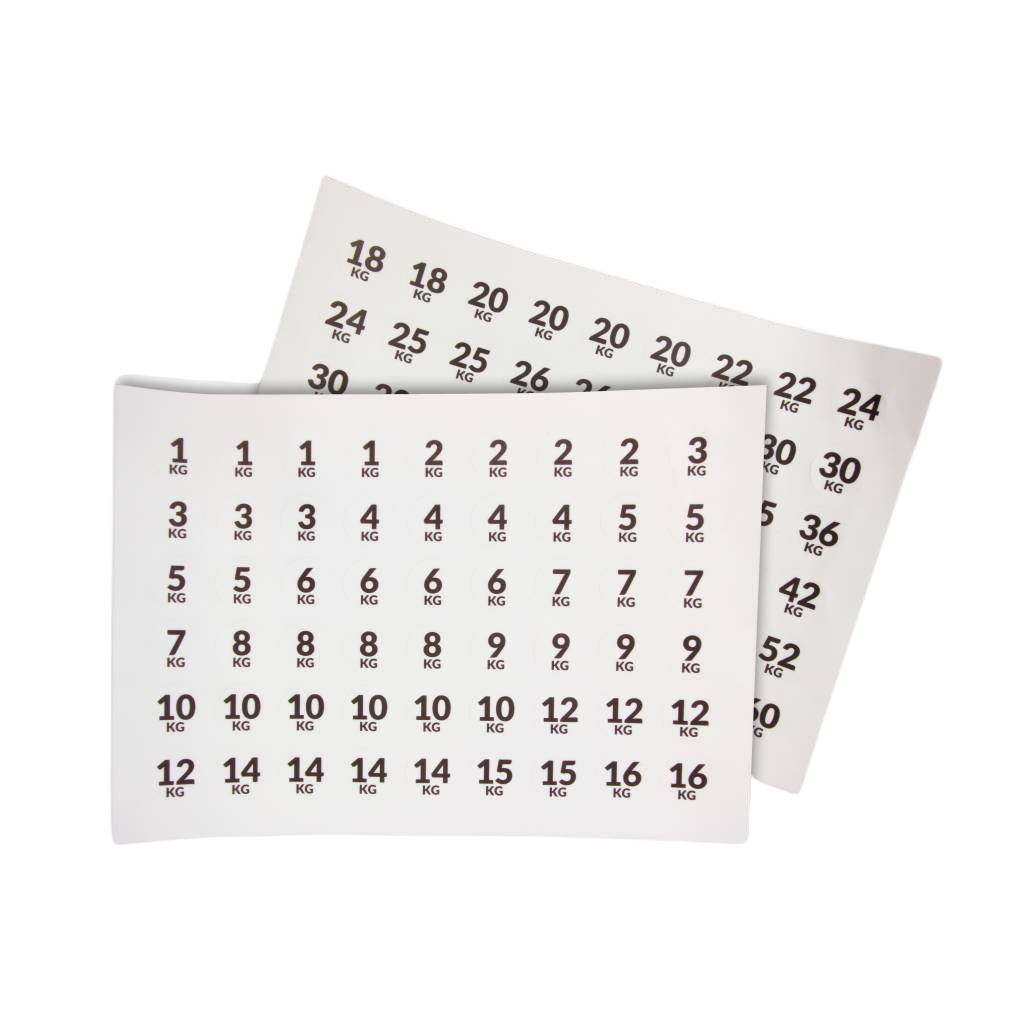 LMX66 LMX.® Number sticker set (108pcs) - Lifemaxx