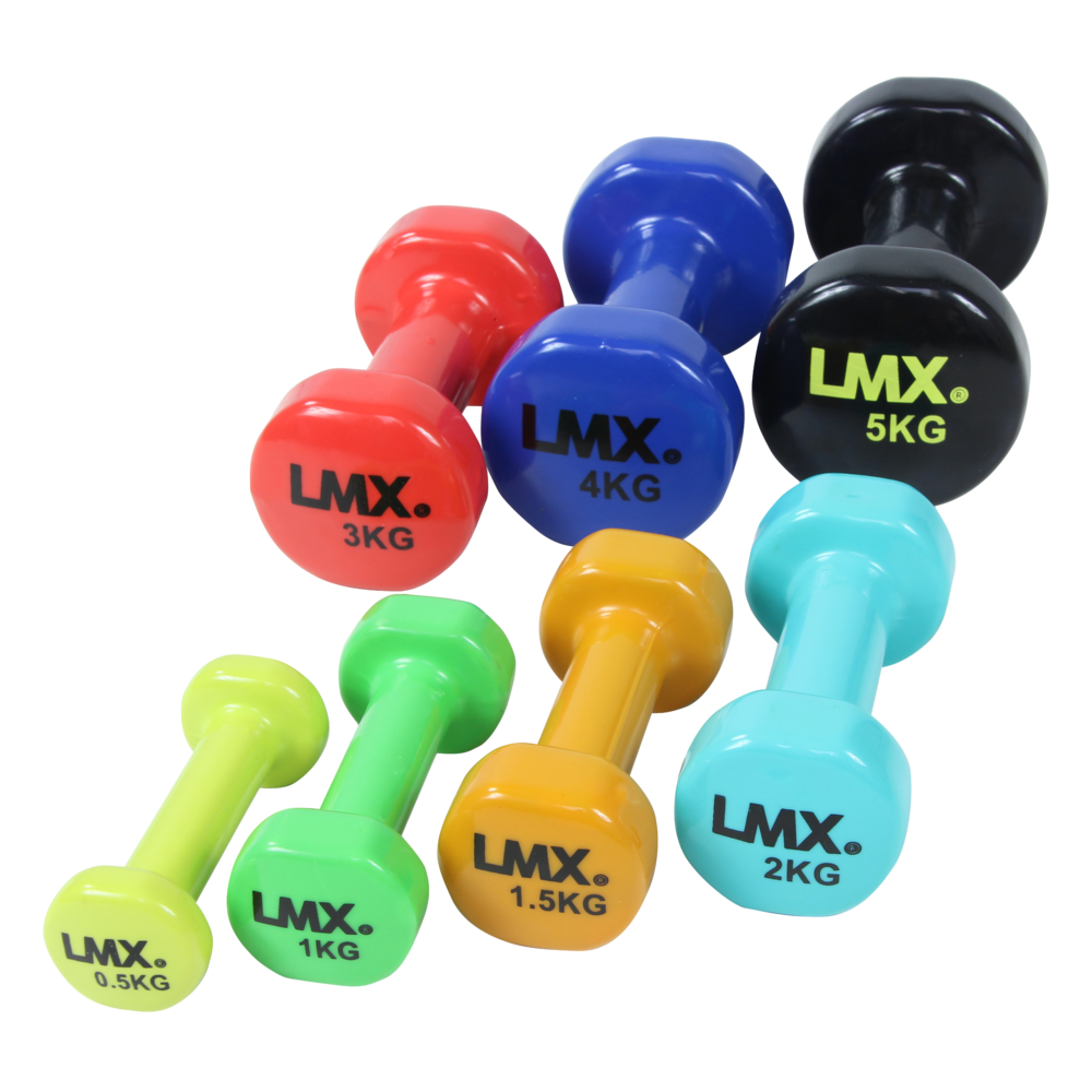LMX1150 LMX.® Vinyl dumbbellset (0,5 - 10kg) - Lifemaxx