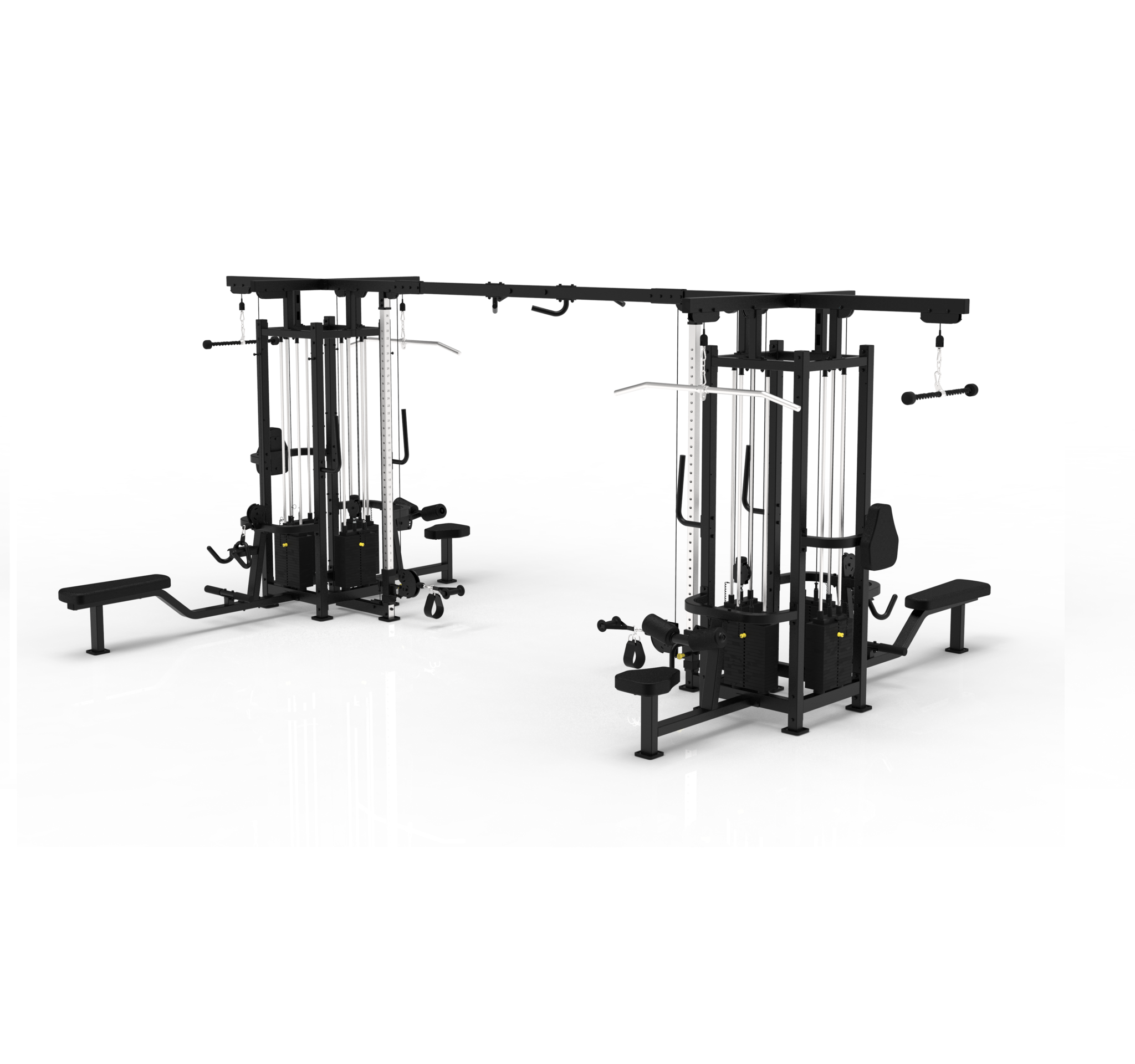IMP-IF9327-8 8-stack multi-station - black - 295LB - Lifemaxx