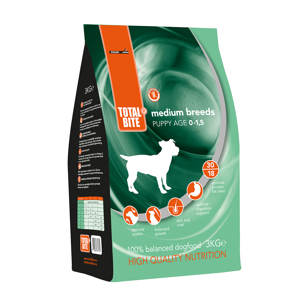 Total Bite Puppy Medium - dierportiek