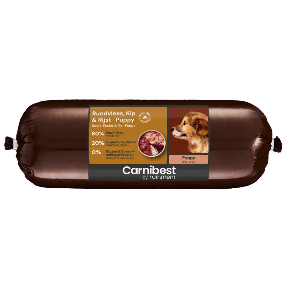 Carnibest Natuurvoer Puppy 500 gr. - dierportiek