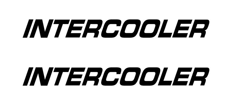 Intercooler sticker 2st binnenplak - Joostshop