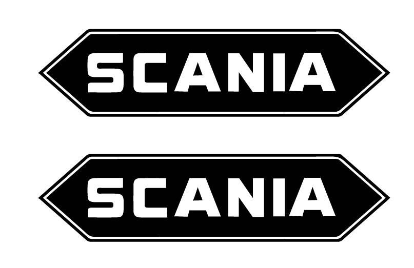 Scania sticker retro 2st buitenplak - Joostshop