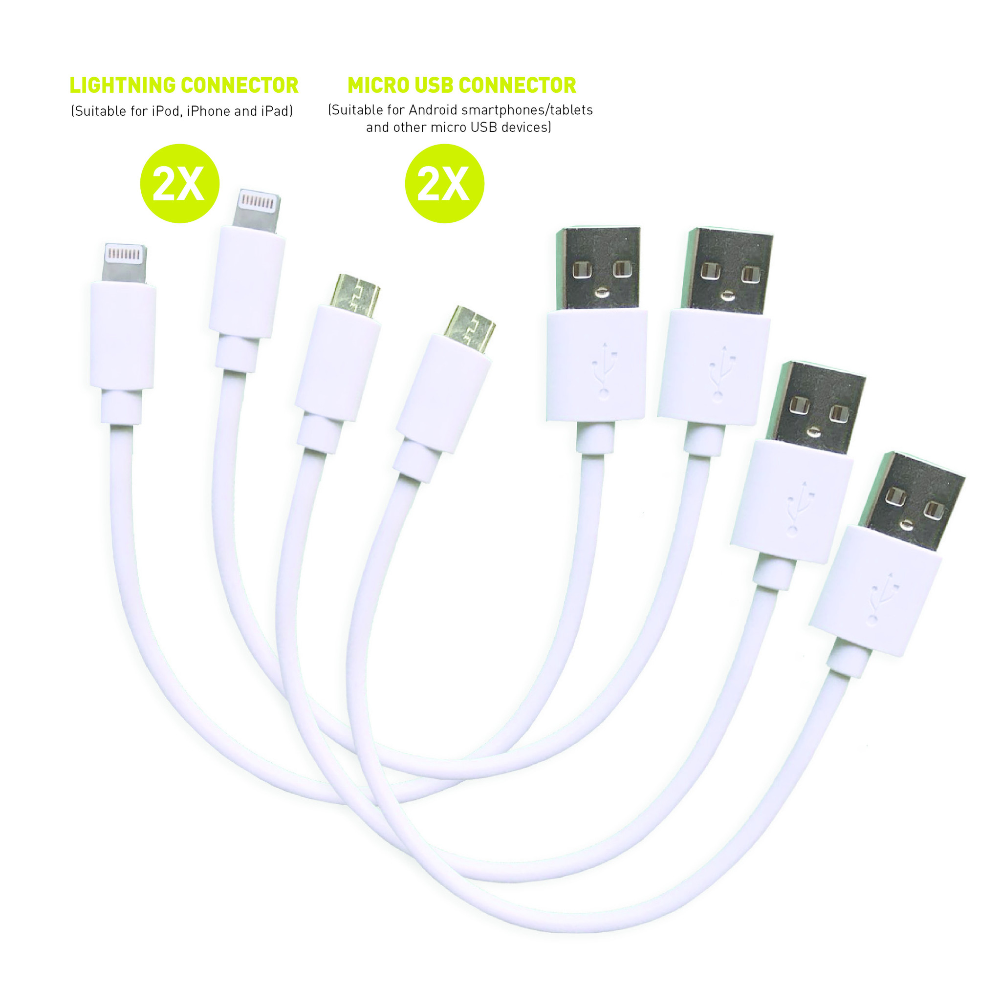 Short charging cable set - Joostshop