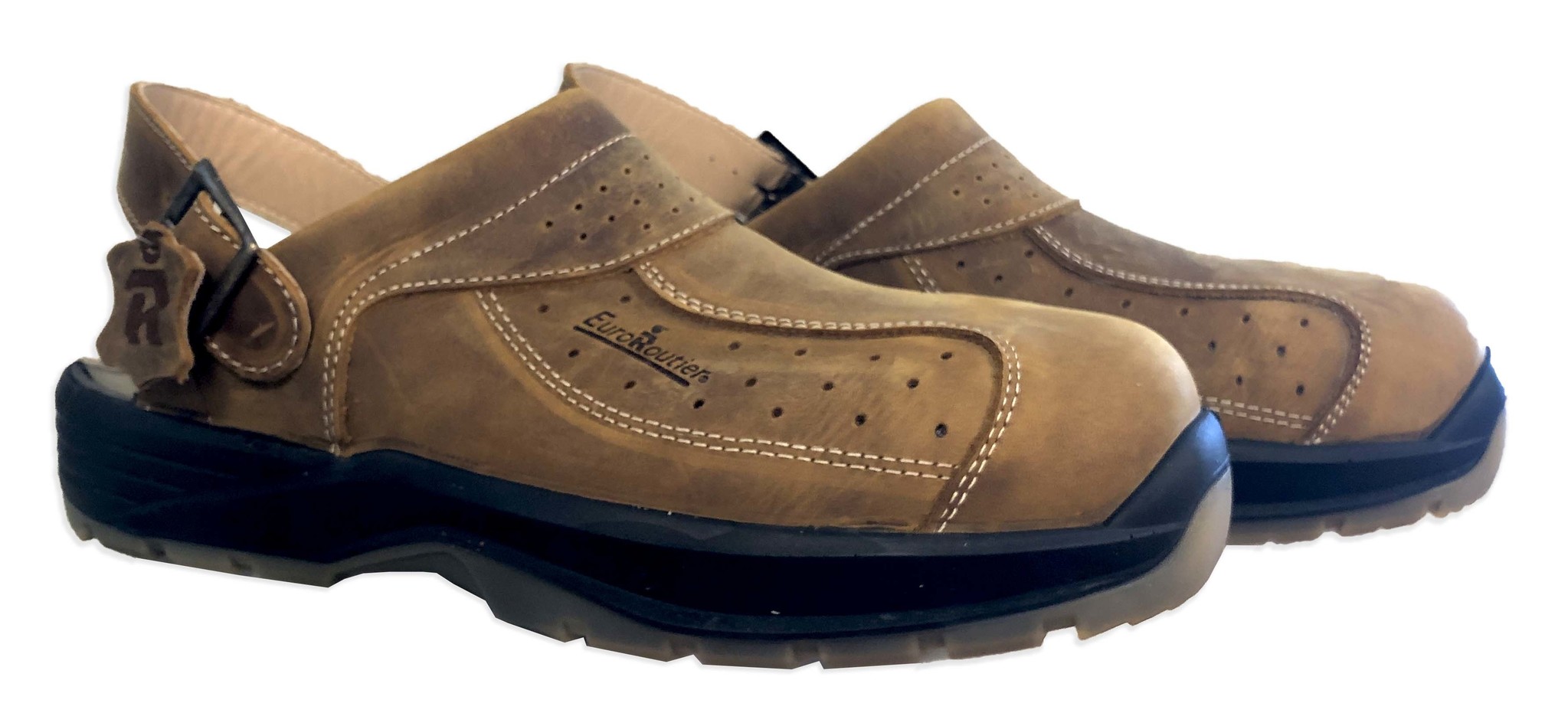 Safety slipper - Leather brown - Joostshop