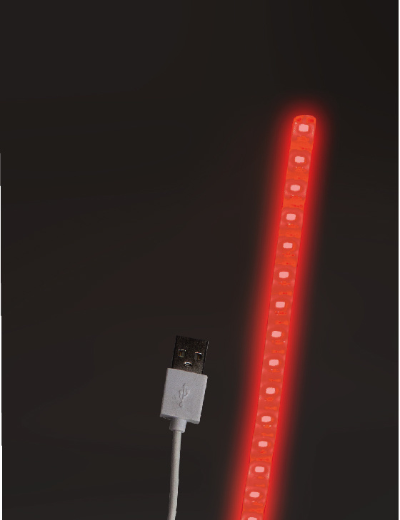 Quintezz - USB LED strip - 30cm - Red - Joostshop