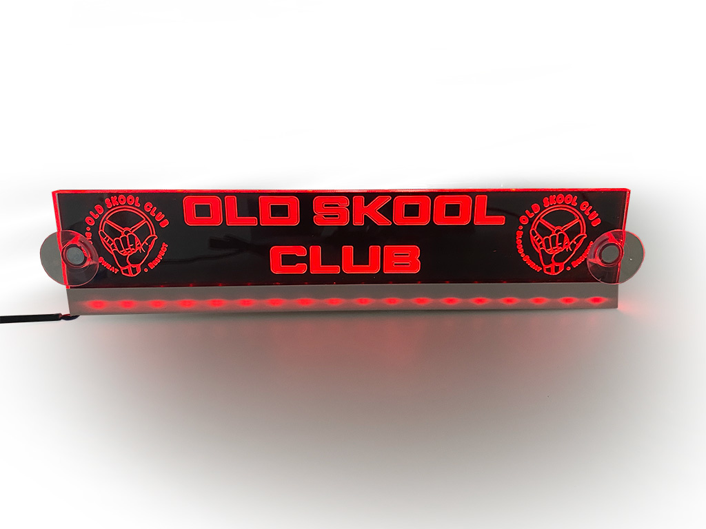 LED plate Oldskool Club - 12/24V - Joostshop