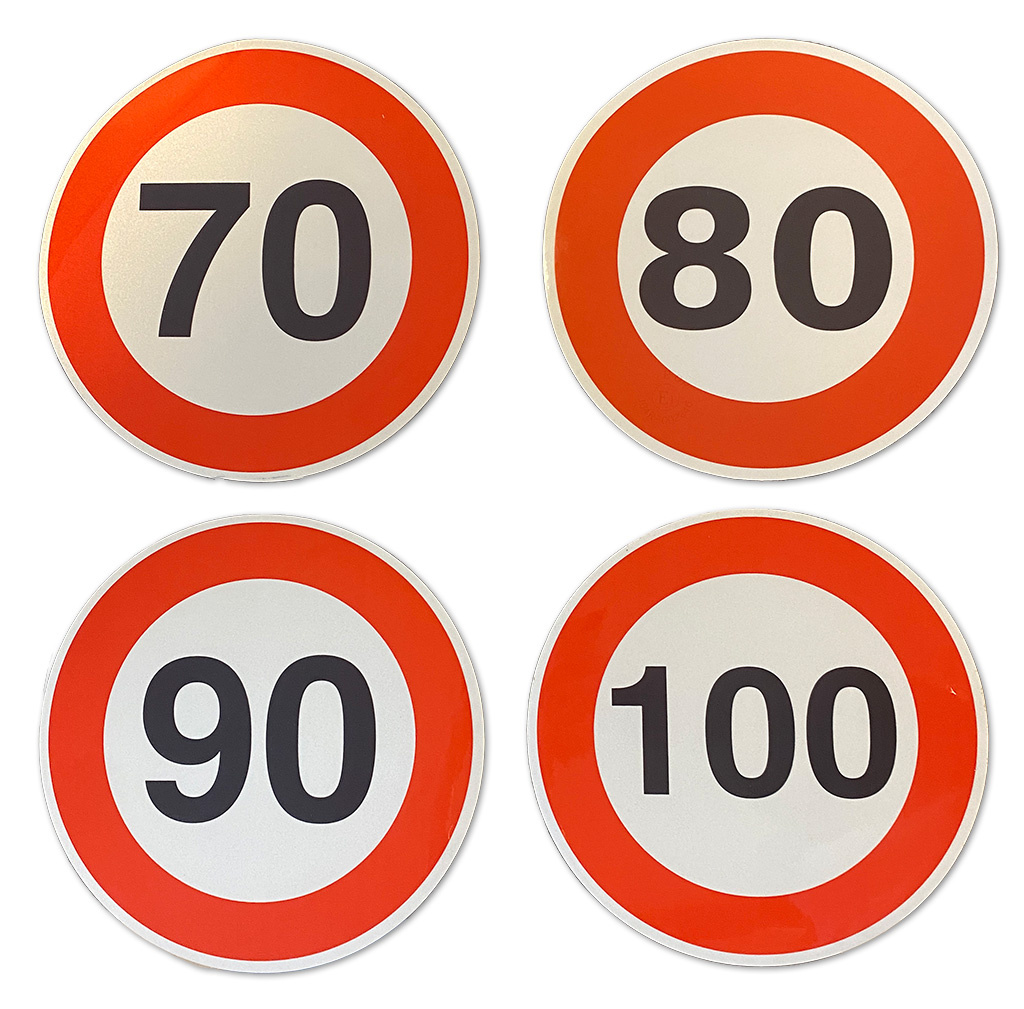 Reflecting Sticker speedlimit - Joostshop