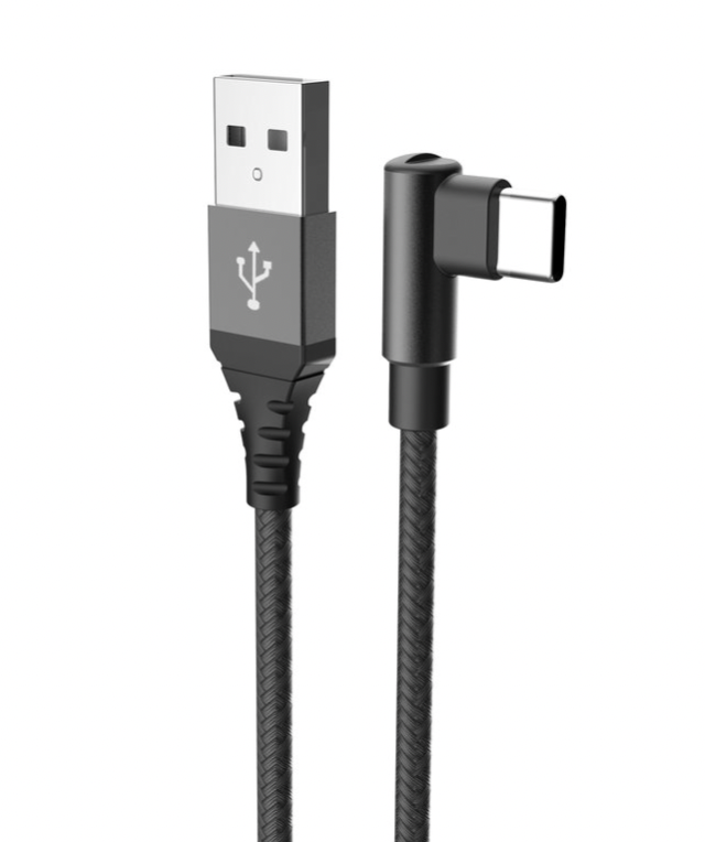 Celly - L-shaped USB-A to USB-C cable - Joostshop