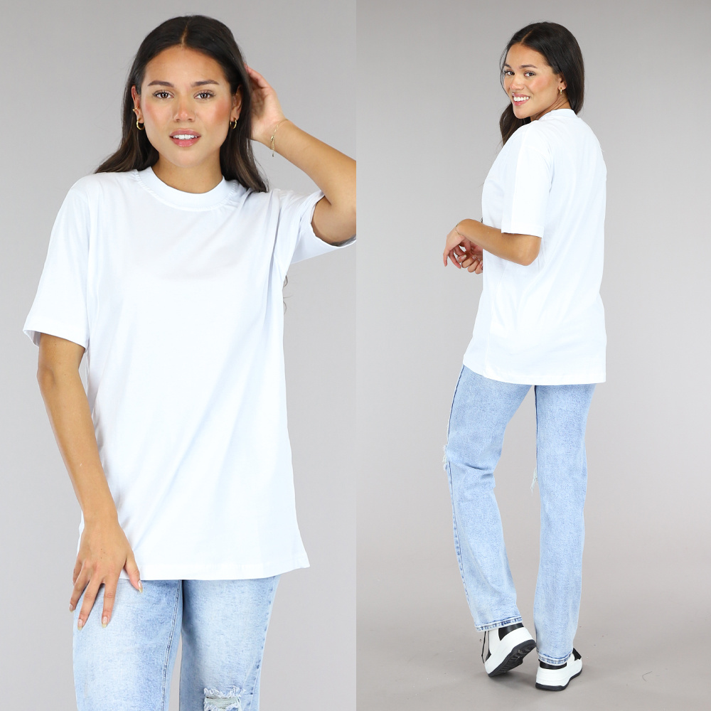 Wit Basic Oversized T-Shirt - Uwantisell.nl