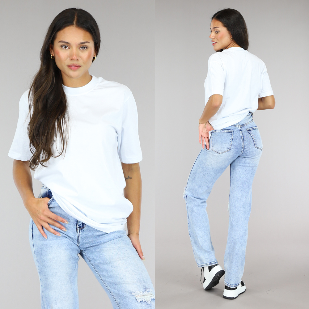 Wit Basic Oversized T-Shirt - Uwantisell.nl
