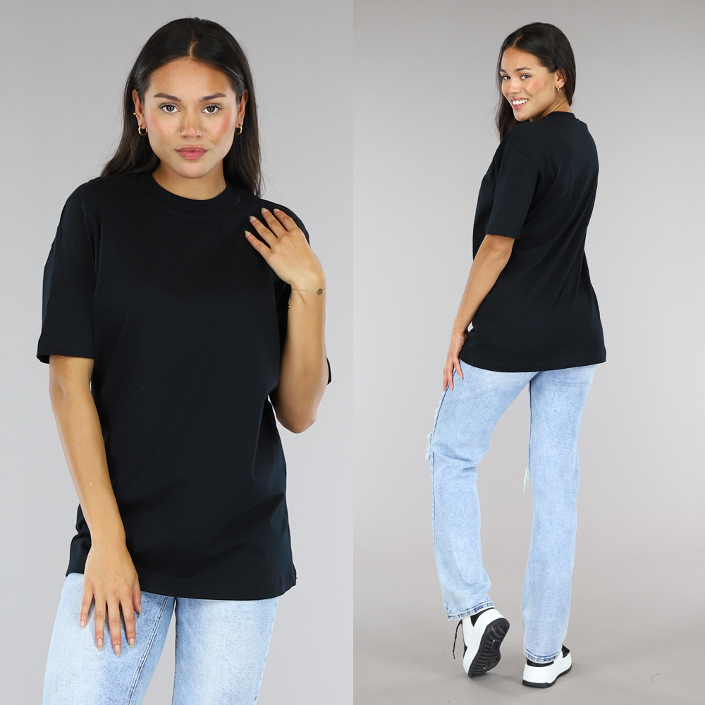 Zwart Basic Oversized T-Shirt - Uwantisell.nl