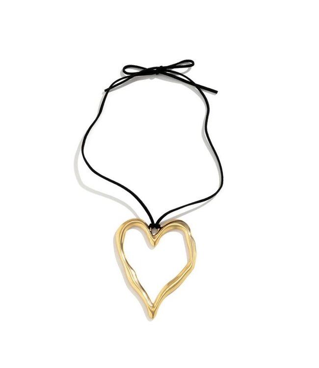Groot Hart Ketting Goud - Uwantisell.nl