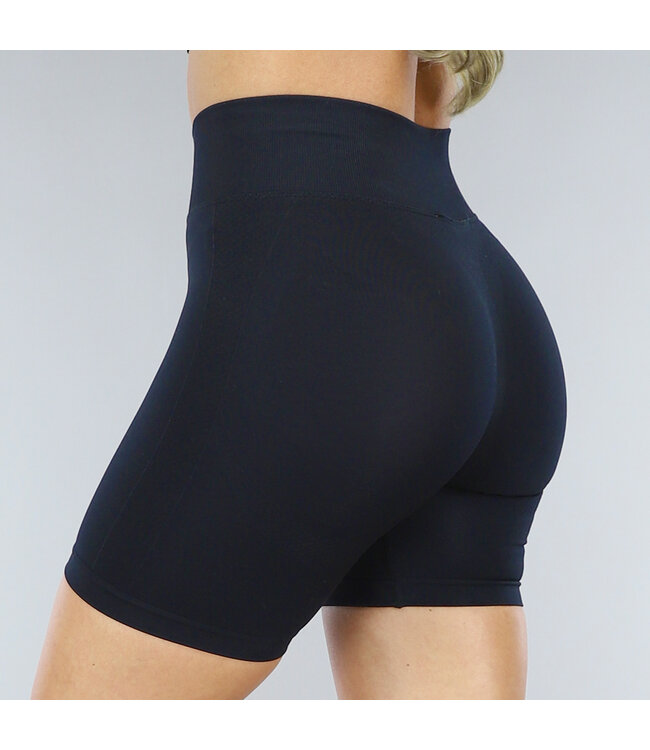 Zwarte Sport Short met Scrunch - Uwantisell.nl