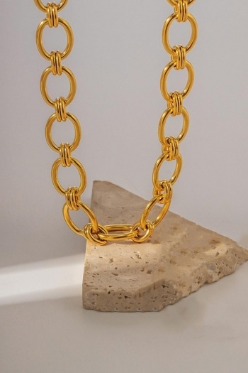 Gouden Statement Chain Ketting - Uwantisell.nl