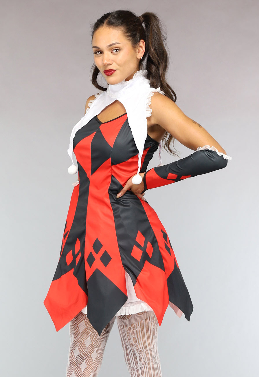 Dames Harlekijn Clown Kostuum - Uwantisell.nl