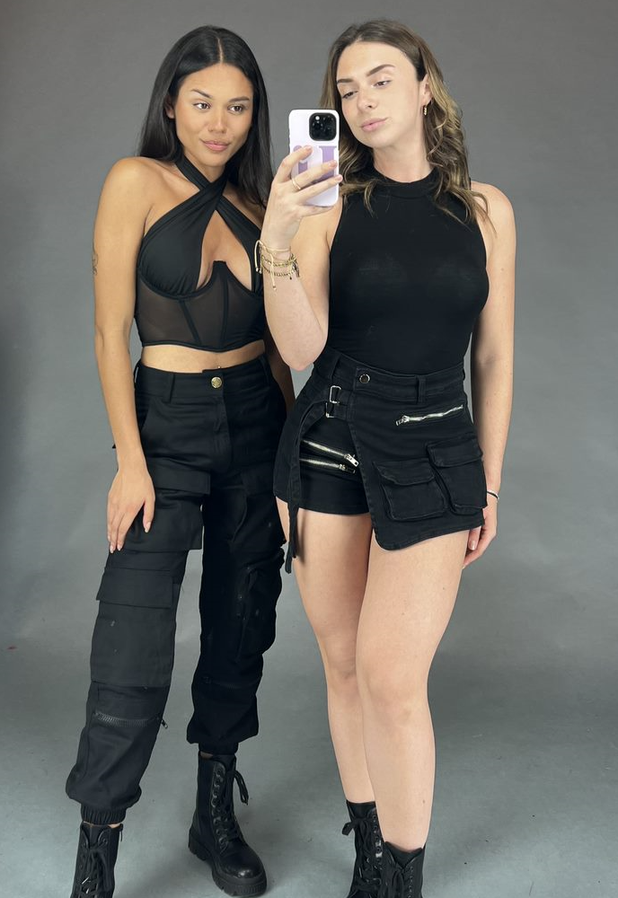 Cross-over Halter Top met Mesh Details - Uwantisell.nl