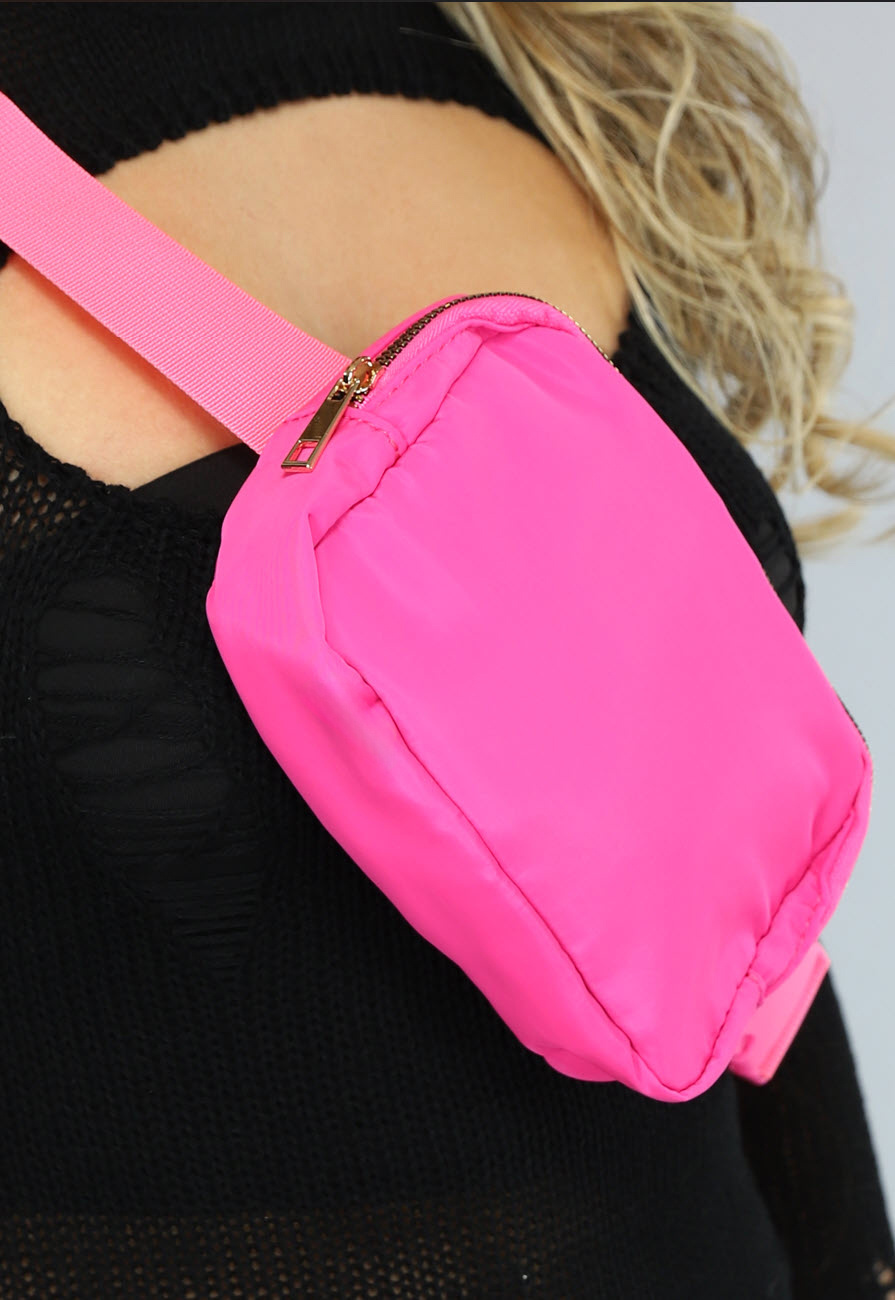 Festival Tasje in Neon Roze - Uwantisell.nl